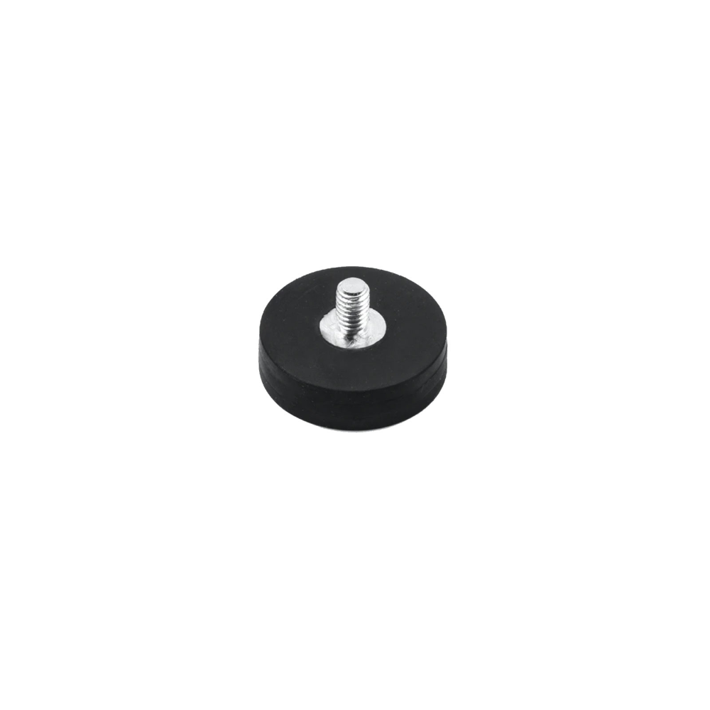 Gummimagnet m. utvändig gänga, Ø22 mm | Gummimagneter
