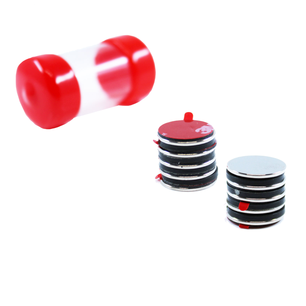 Självhäftande supermagneter 15x1 mm | Starka magneter online